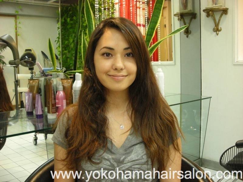 Lisa goes from A to R shaped hairstyle. | English Speaking Hair Stylist ...